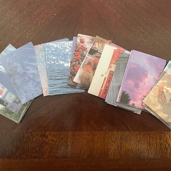 50 Pcs, Landscape Sticker Book, Color Themed Aesthetic Sticker Booklet ...