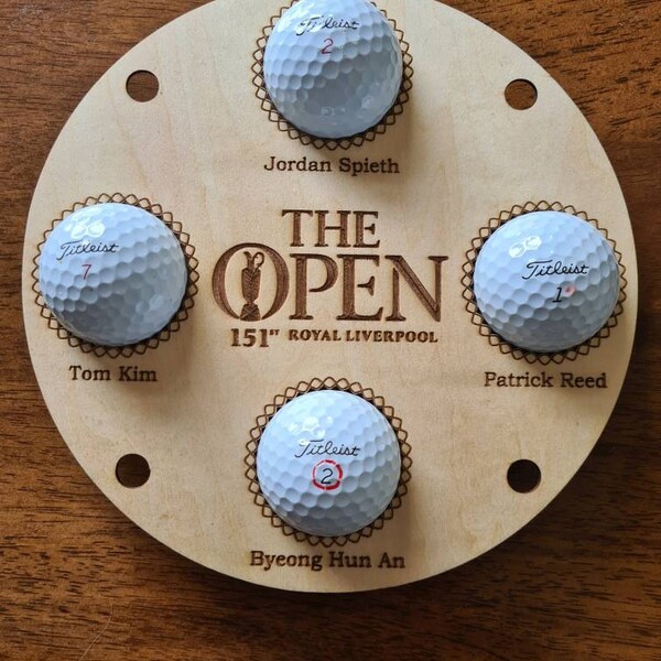Custom Golf Ball Display Plaque Wall Mounted Personalized Commemorative ...