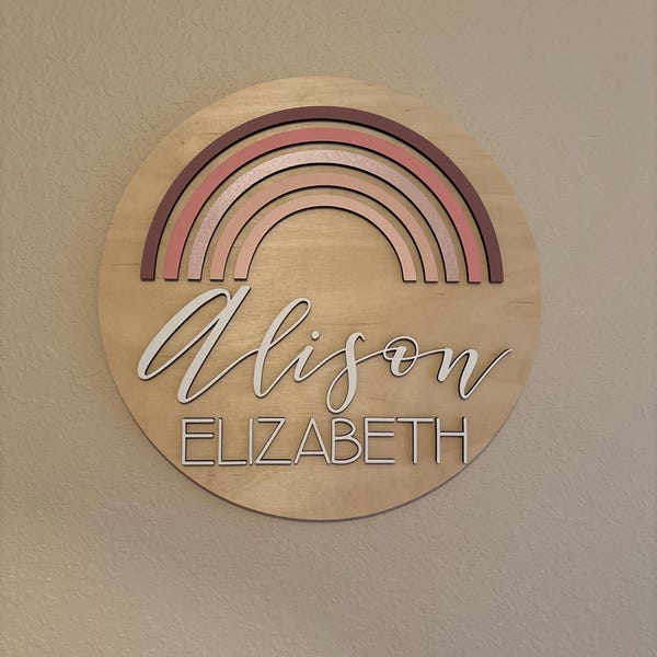 Stacked Names for Nursery, Wooden Letters, Name Sign, Nursery Letters ...