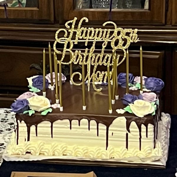 88 Years Loved Cake Topper, 88 Cake Topper, 88th Anniversary Cake ...