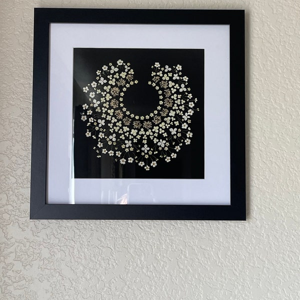 RBG Print of Original Pressed Flower Art, RBG Wall Art, Ruth Bader ...