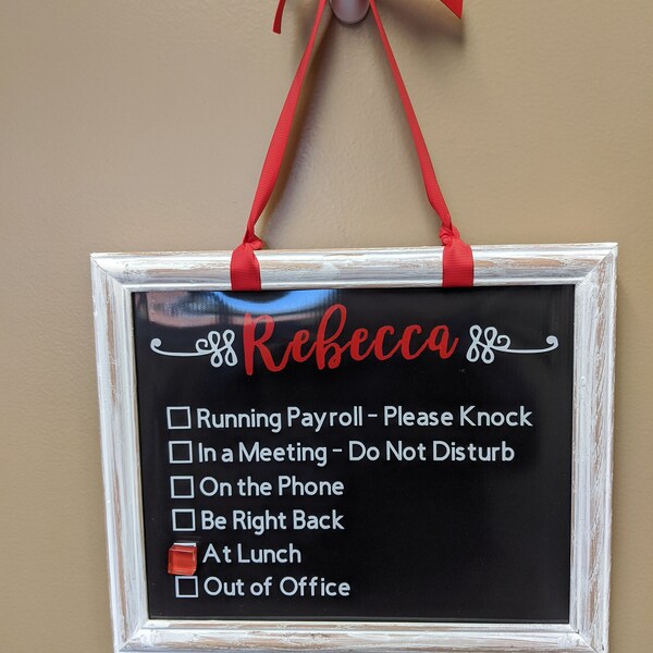 Door Sign,magnetic Door Sign,office Door Sign,coral Themed Door Sign ...