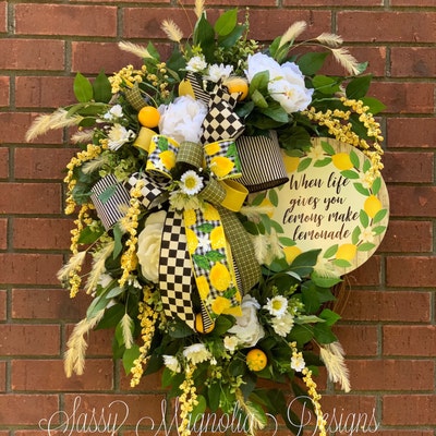 10.5 When Life Gives You Lemons Sign for Wreath 280 - Etsy