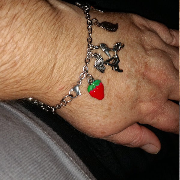 The Little Prince - Inspired Charm Bracelet Hand Painted Enamel Charm ...