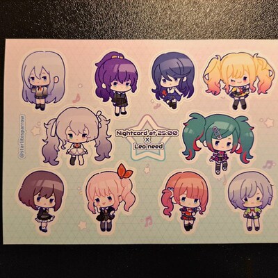 Colorful Stage Sticker Sheet - Etsy