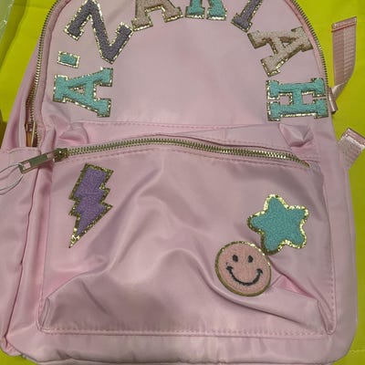 NEW Nylon Backpack Personalized Backpack Customizable Backpack Letter ...