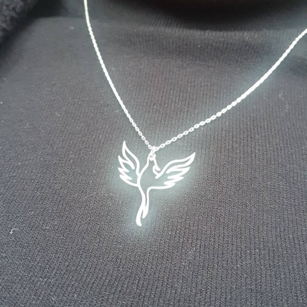 Phoenix Necklace | Anka Bird Jewelry | Rebirth Symbol Pendant ...
