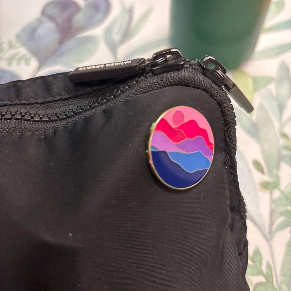 Subtle Bisexual Flag Enamel Pin Enamel Cute Pin Set Pins Laple Pin Hard Enamel Pin Gift for Her ...