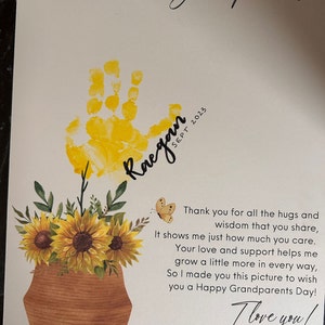 Father's Day Handprint Art Craft Gift From Kids Fathers Day Activities ...