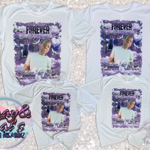 Purple Black Heavens Forever in Our Hearts PNG Add Photo Rest in Peace ...