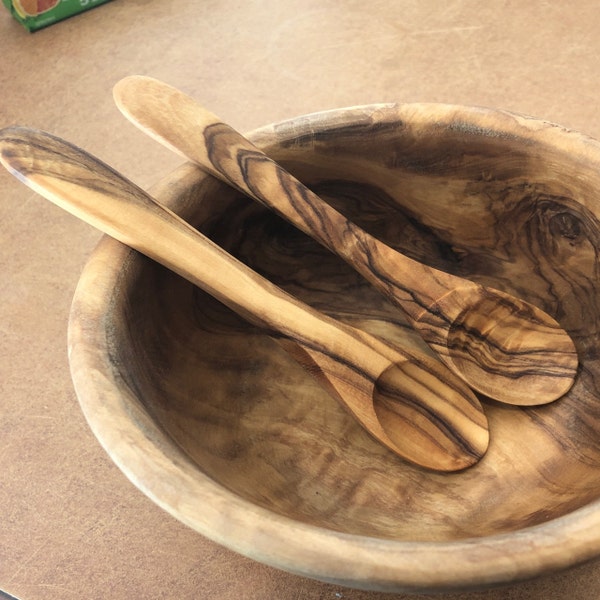 Großer Obstkorb mit Griff aus Olivenholz UNIKAT - Etsy.de