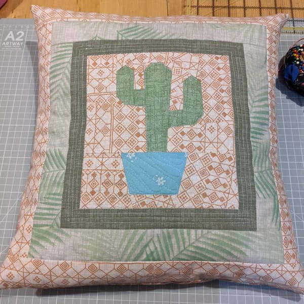 CACTUS #1 Paper Pieced Block Pattern in PDF - Etsy