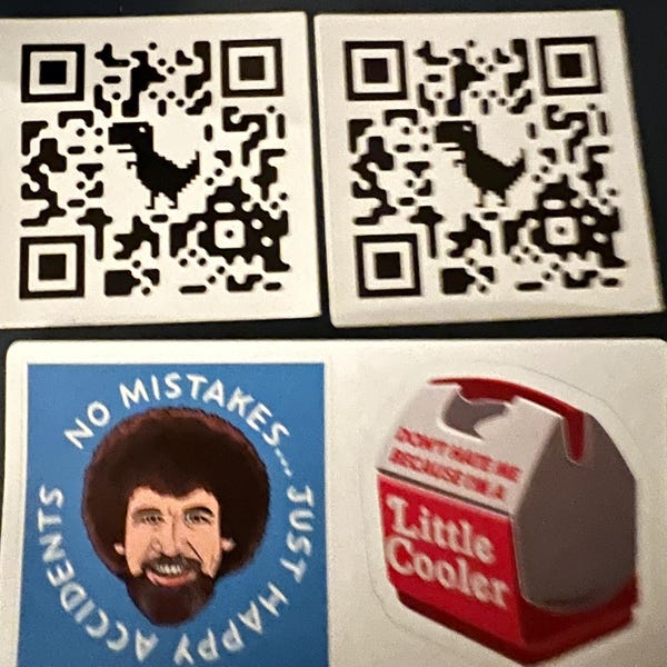 Rick Roll Sticker, QR Code Sticker, Meme Sticker, (5 PACK) BOGO - Etsy