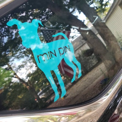Min Pin Decal, Decal Min Pin, Miniature Pinscher Decal, Min Pin Sticker ...