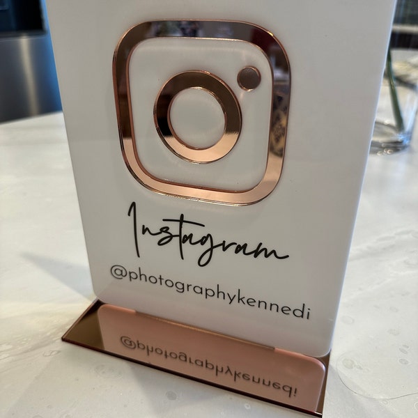 Custom Instagram Sign or Other Social Media Sign - Etsy