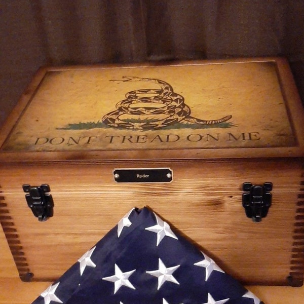Gadsden Flag Keepsake Box - Etsy