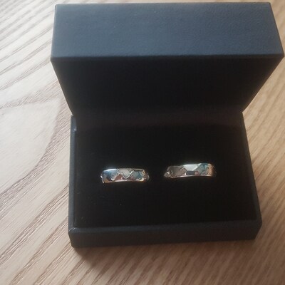 World Map Silver Rings. Ideal for Wedding, Anniversary, Gift or for ...