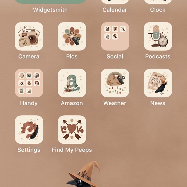 Aesthetic Cottagecore Ios App Icons iPhone Theme Wallpapers and Widgets ...