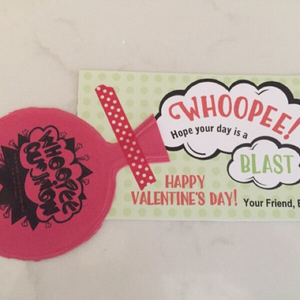 EDITABLE Whoopee Cushion Valentines | Printable Whoopee Cushion Holder ...
