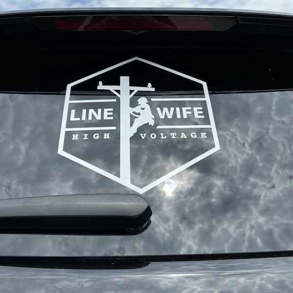 Line Wife Decal | Line Life Decal | Linewife Decal | Lineman Wife Decal ...