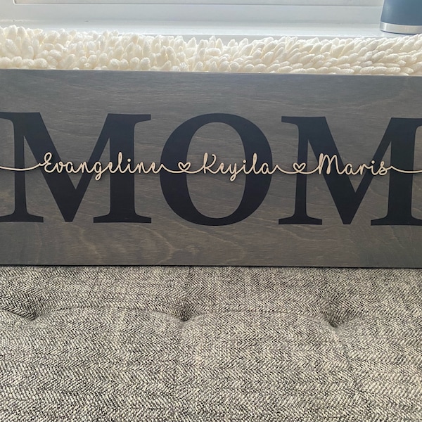Personalized Mothers Day Gift / Mother's Day Gift / Mom Sign / Gift for ...