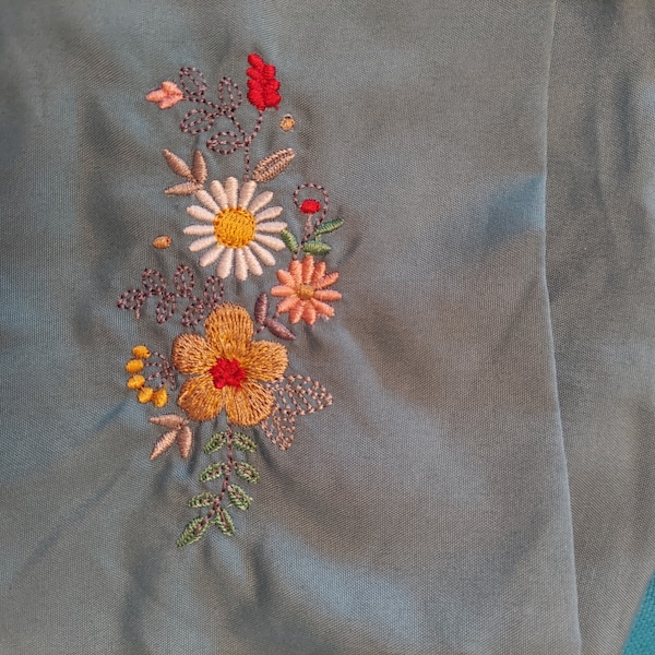 Machine Embroidery Design Modern Boho Flowers Modern Floral Digital ...