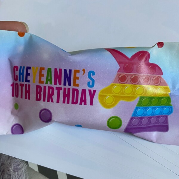 Pop It Rice Krispies Treat Labels, Pop It Birthday Favor, Pop It Rice ...