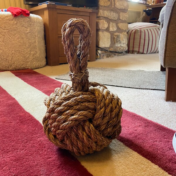 Heavy Buoy Rope Door Stop - Etsy UK