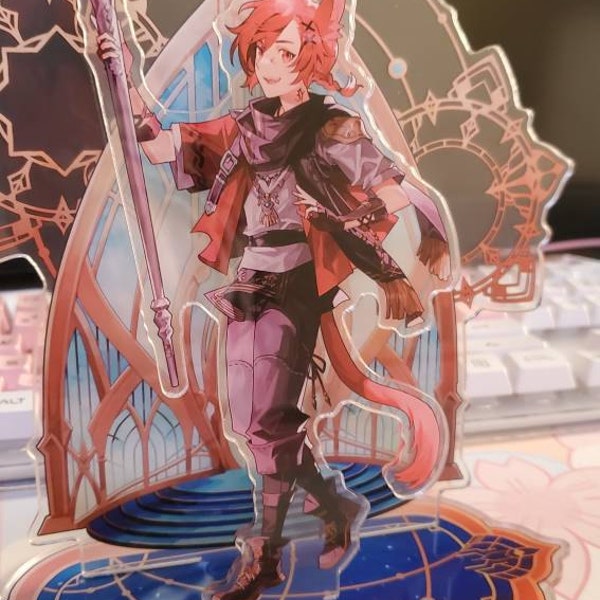FFXIV G'raha Tia Acrylic Standee - Large Multi Layered Display Piece - Etsy