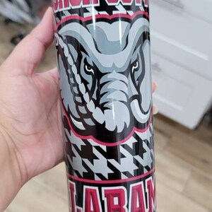 Tumbler 20 Oz Skinny Alabama University Crimson Tide Stitch Tumbler ...