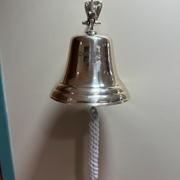 Personalized Bell - Engraved Hanging Brass Bell Quality Wall Mounted ...