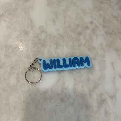 Small Custom Keychain Capital Letter Name Keychain Personalized ...