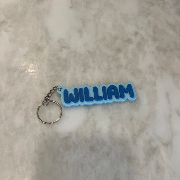 Small Custom Keychain | Capital Letter Name Keychain | Personalized ...