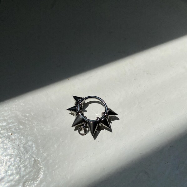 Flower Piercing Curved Lip Piercing Stainless Steel Piercing Jewelry ...