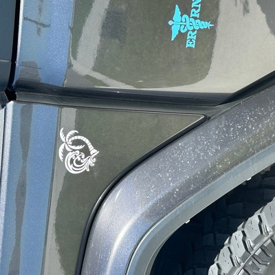 Beautiful Badass Car Mirror Decal Glam up Your Car With Girly Rearview ...