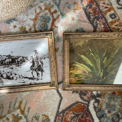 Rustic Picture Frame With Western Corners. Handmade Distressed Wooden ...