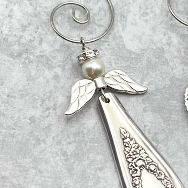 Vintage Silverware Angel Christmas Ornament, Silverware Angel, Spoon ...