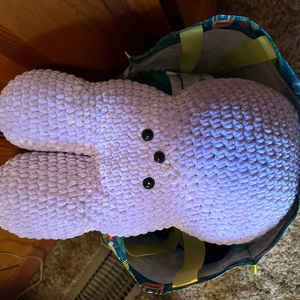 Jumbo Peep Bunny, Crochet Pattern, PDF, Digital, Download, Easter ...