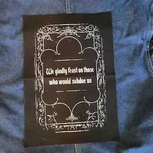 Addams Family Credo Small Patch | Etsy