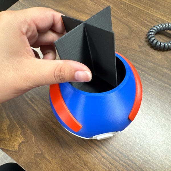 Pokeball Pen/pencil Holder Pokemon Inspired - Etsy