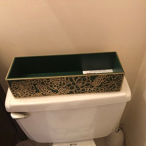 Toilet Tank Box, Bathroom Toilet Storage, Storage Box, Toilet Tank Tray ...