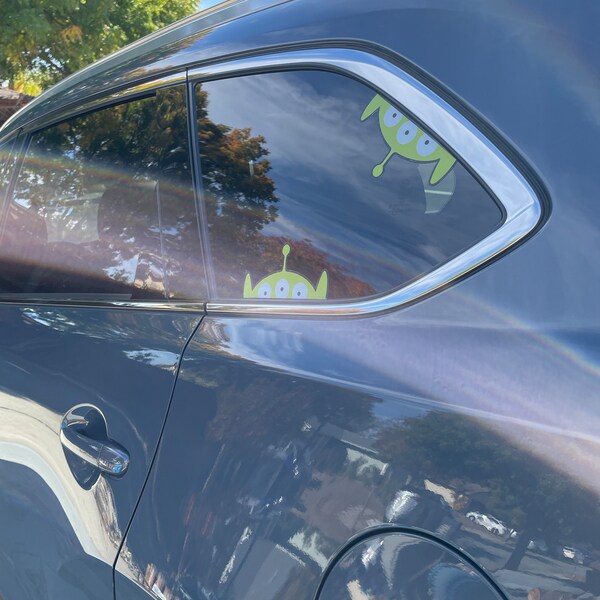 Toy Story Alien Peeker Transparent Car Decal/pixar Peekaboo Window ...