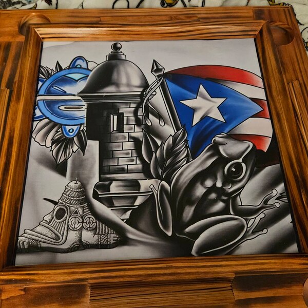 Handcrafted Custom White Pine Domino Table Somos Puerto Rico - Etsy