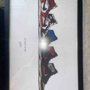 Air Jordan 4 Print Poster Air Jordan 4 OG Art Illustrated - Etsy