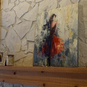 Woman Relaxing Large Original Abstract Hand-paint Canvas - Etsy
