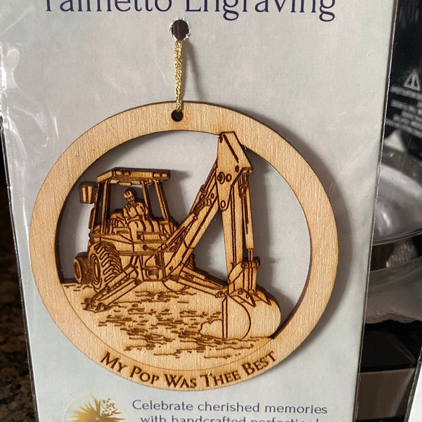 Personalized Backhoe Operator Ornament - Backhoe Operator Gift ...