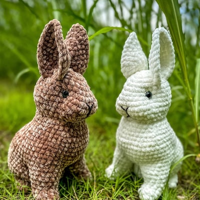 Crochet Pattern Realistic Mini Bunny Rabbit Amigurumi English - Etsy ...