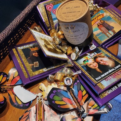 Blue Birthday Exploding Butterfly Gift Box With Flying Butterflies - Etsy