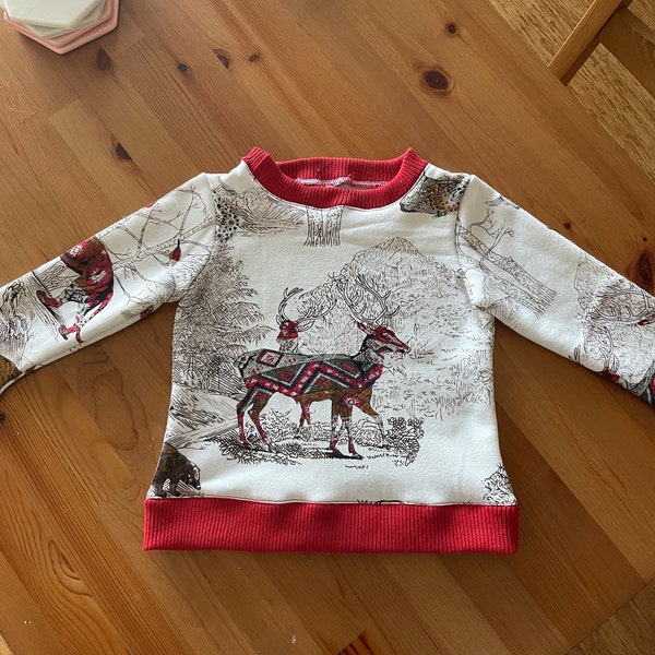 Easy Baby and Toddler Sweatshirt PDF Sewing Pattern, Size 0 Months 6 ...