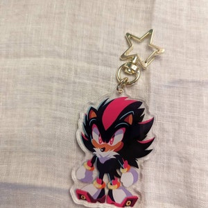 Sonic the Hedgehog and Shadow the Hedgehog Acrylic Keychain - Etsy